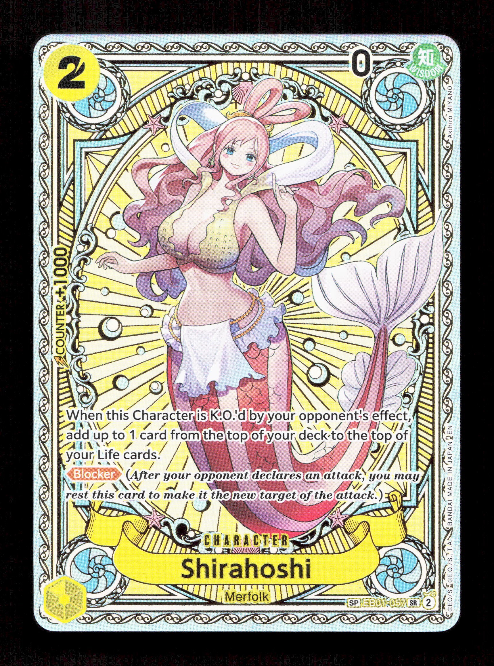One Piece Shirahoshi EB01-057 A Fist Of Divine Speed 2025 Foil