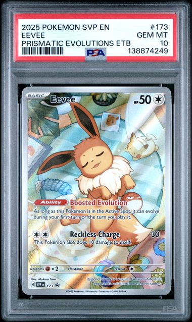 Pokemon Eevee SVP 173 2025 SVP Black Star Promo PSA 10