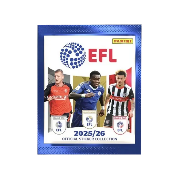 Panini EFL 2025/26 Official Sticker Packs - Sealed Box